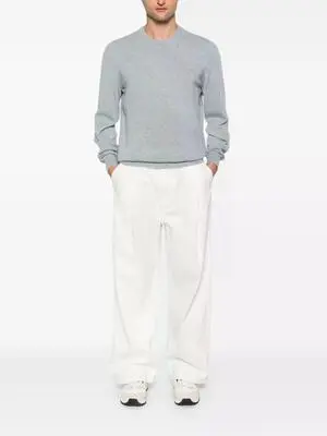 Fedeli Cashmere Crew Neck Sweater - Blue