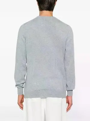 Fedeli Cashmere Crew Neck Sweater - Blue