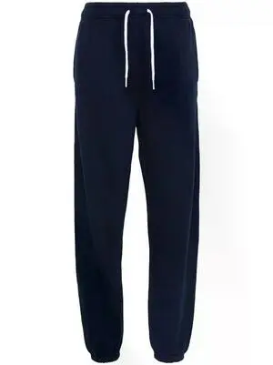 Polo Ralph Lauren Navy Cotton Jersey Sweatpants With Embroidered Polo Pony