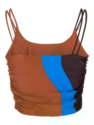 Ahluwalia Elshadai Gathered-detail Cropped Top