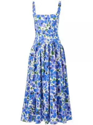 Carolina Herrera Square Neck Day Dresses