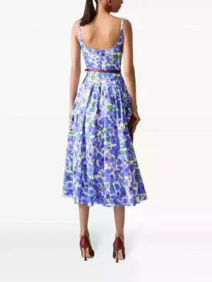 Carolina Herrera Floral-print Midi Dress