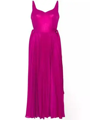 PARLOR Metallic-effect Maxi Dress