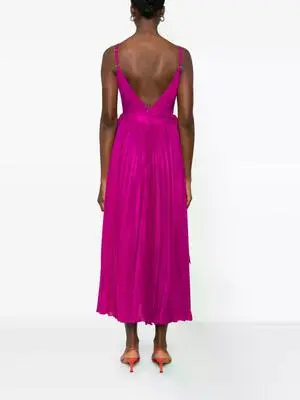 PARLOR Metallic-effect Maxi Dress