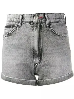 Philipp Plein Denim Hot Pants