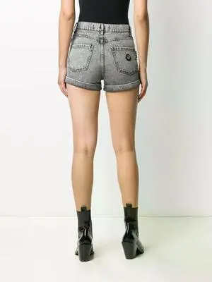 Philipp Plein Denim Hot Pants