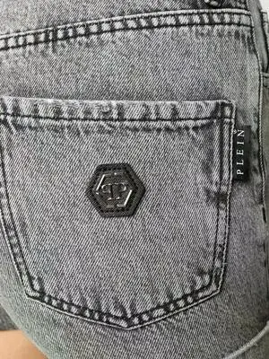 Philipp Plein Denim Hot Pants