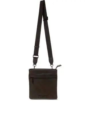 Just Cavalli Embossed Logo Shoulder Bag - Black