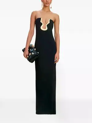 Cult Gaia Abril Strapless Gown - Black