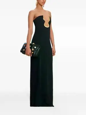 Cult Gaia Abril Strapless Gown - Black