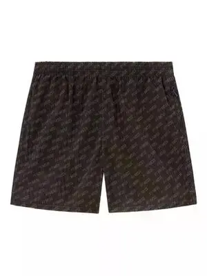 DIESEL® Patterned Swim Shorts - Black