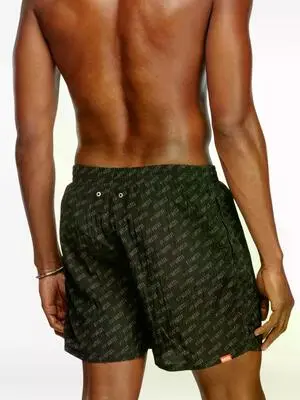 DIESEL® Patterned Swim Shorts - Black
