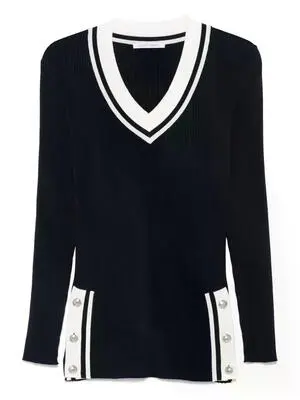 Alberta Ferretti Contrast-trim Jumper
