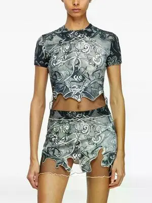 DIESEL® T-inlay T-shirt - Black