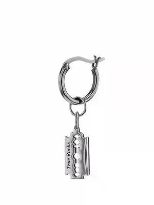 TRUE ROCKS Razor Hoop Earring - Silver