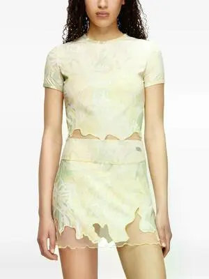 DIESEL® T-inlay T-shirt - Neutrals