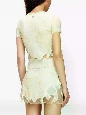 DIESEL® T-inlay T-shirt - Neutrals