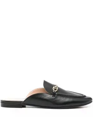 TWINSET Oval T Leather Slippers