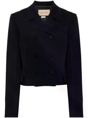 Gucci Double-breasted Cropped Jacket