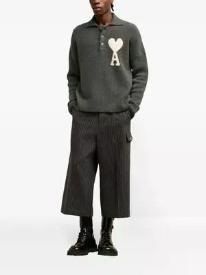 AMI Paris De Coeur Polo Sweater