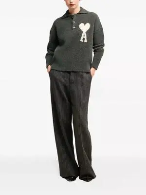 AMI Paris De Coeur Polo Sweater