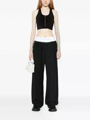 Alexander Wang Layered-design Cotton Track Pants