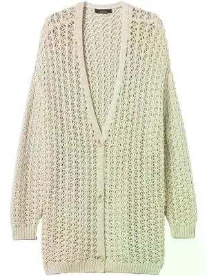 TWINSET Open-knit Maxi Cardigan
