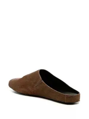 UMA WANG Leather Ballet Slippers - Brown