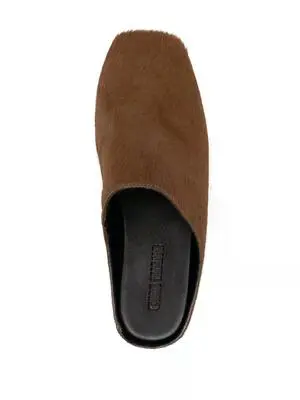 UMA WANG Leather Ballet Slippers - Brown