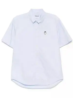 CHOCOOLATE Logo-patch Shirt - Blue