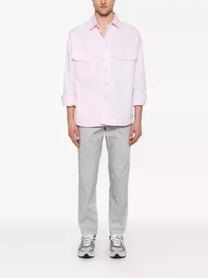 WHITE SAND Belted Chino Trousers