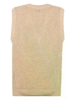 Agnona Sleeveless V-neck Sweater - Neutrals