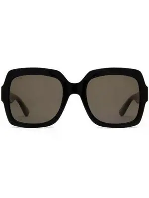 Gucci Web-stripe Square-frame Sunglasses