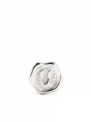 MARIA BLACK Letter U Coin - Silver