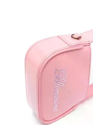 Blumarine Crystal-embellished Logo Tote Bag - Pink