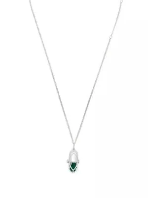 CAPSULE ELEVEN Capsule Crystal Pendant Necklace - Silver