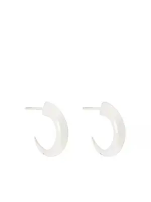 SHAUN LEANE Sterling Cat Claw Medium Hoop Earrings - Silver