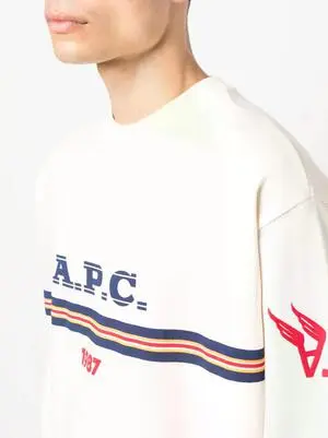 A.p.c. Adam Logo-print Cotton Sweatshirt