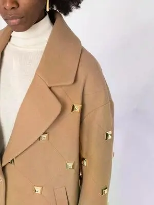 Philipp Plein Stud-detailed Button-front Coat