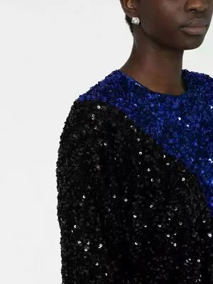 ROTATE BY BIRGER CHRISTENSEN Two-tone Sequin Minidress