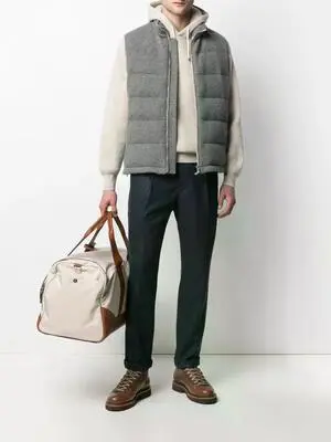 Brunello Cucinelli Virgin Wool Drawstring Trousers