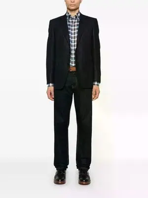 Canali Checked Blazer - Blue