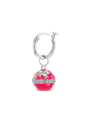 TRUE ROCKS Globe Single Earring Silver