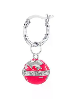 TRUE ROCKS Globe Single Earring - Silver