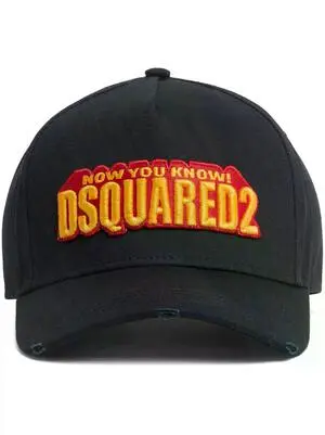 Dsquared2 Embroidered Logo Cap - Black