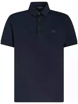 Etro Pegaso-embroidered Cotton Polo Shirt