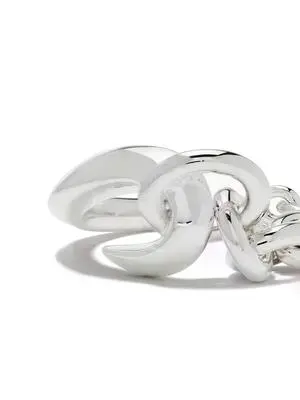 SHAUN LEANE Hook Chain Ring - Silver