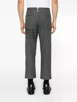 Thom Browne Mid-rise Tapered Trousers - Blue