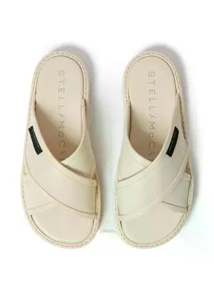 Stella McCartney Logo-patch Slides