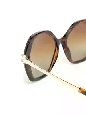 BVLGARI Tortoiseshell Cat-eye Frame Sunglasses